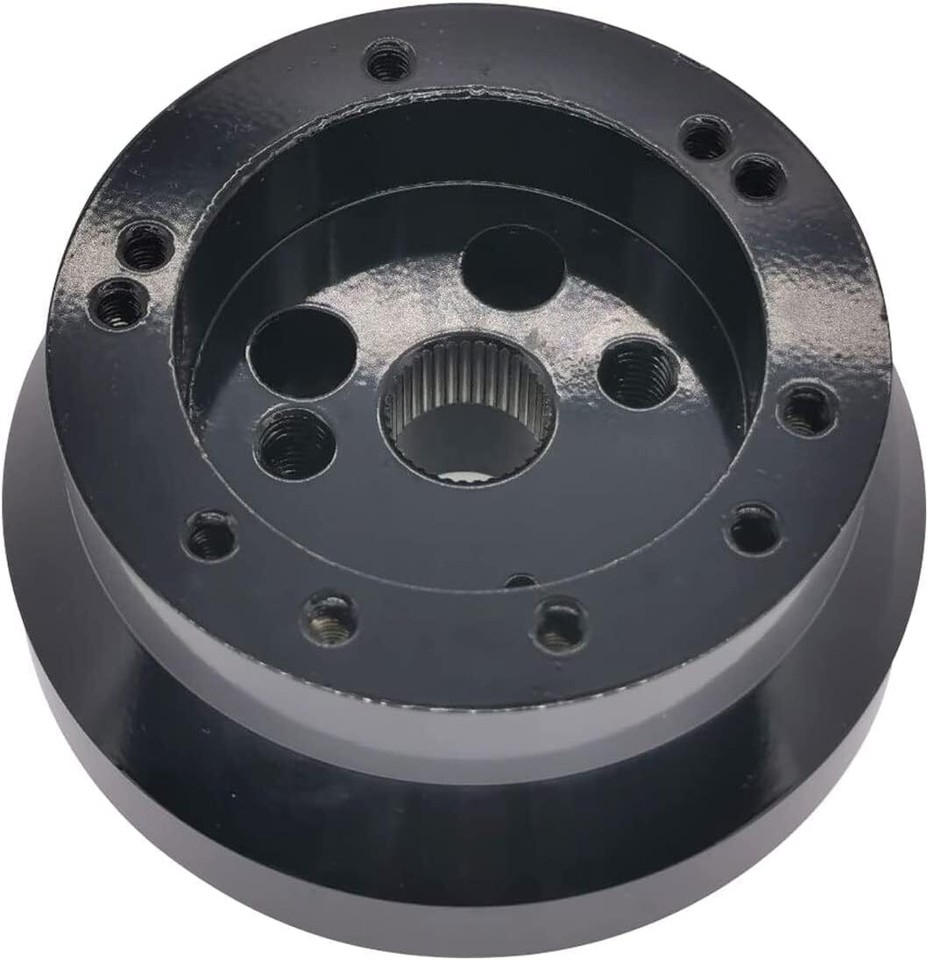 For 5 & 6 Hole GM Chevy Steering Wheel Polished Hub Adapter Flaming ...