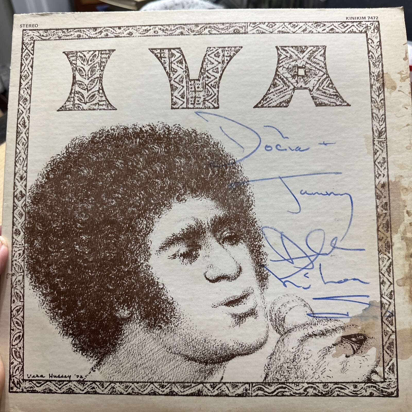 Iva Kinimaka~Iva~AUTOGRAPHED~RARE Hawaiian~Pacific Folk As Is | eBay