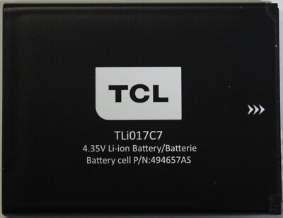 NEW Original TCL TLi017C7 Battery for Flip 2 4058G, Flip Go 4058W ...
