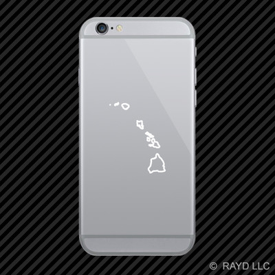(2x) Hawaii Outline Cell Phone Sticker Mobile HI many colors | eBay