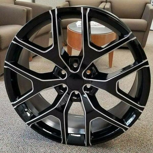 28" Inch Black Milled Replica 288 G04 Sierra Honeycomb Snowflake Wheels ...