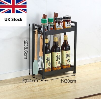 Spice Herb Jars Stand Sauce Bottle Rack Holder Kitchen Storage ...
