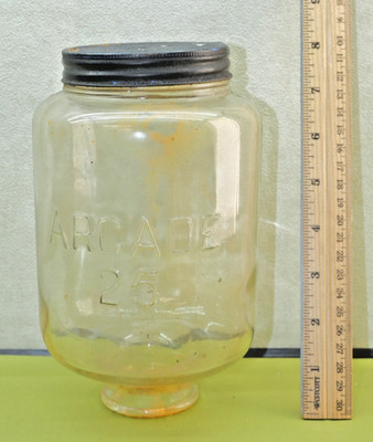 Vintage Arcade 25 coffee grinder jar hopper bottle | eBay