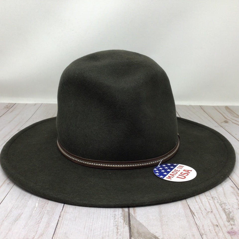 Stetson Gallatin Men's Outdoor Wool Hat Sage Size XL Crushable USA Made ...