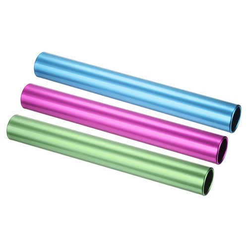3pcs Relay Track Batons Aluminum Alloy Tube Race Stick Athletics Blue ...