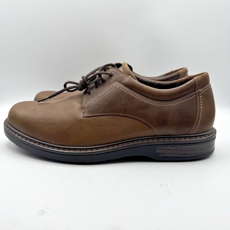 SAS Mens Aden Lace Up Oxford Shoe US 12 WIDE EU 45 Brown Leather NWOB ...