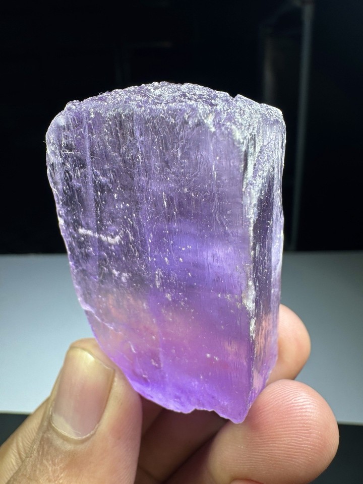 Natural Etched Purple Kunzite Crystal Specimen , Afg 375 CTS @ Mineral ...