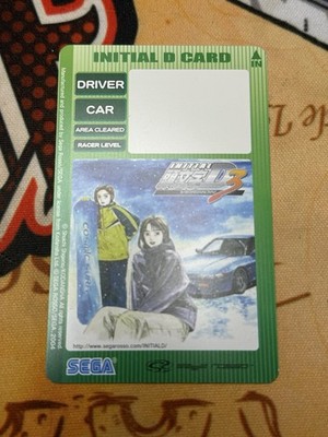 New Unused Unregistered SEGA Initial D Card Arcade Stage Version 3 NOS ...