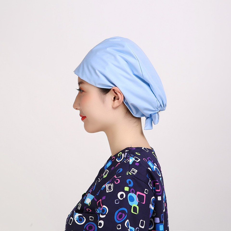 Medical Cap Doctor Surgical Hat Work Scrub Clean Nurse Head Cover ...