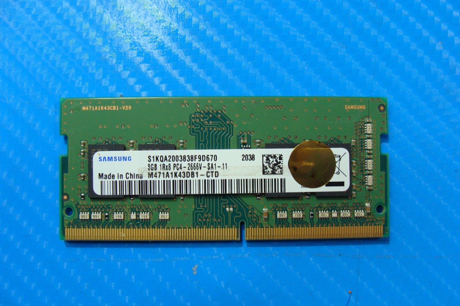 Asus M712D Samsung 8GB 1Rx8 PC4-2666V Memory RAM SO-DIMM M471A1K43DB1 ...