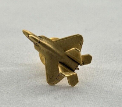 F 15 Fighter Jet Gold Tone Lapel Pin Tie Tac Vintage NO BOX Vintage | eBay