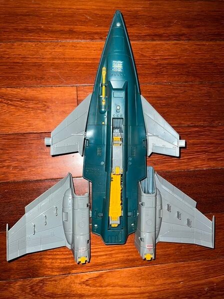 G.I. JOE COBRA Hurricane 1990 VTOL Blue Gray Jet - Incomplete - No ...