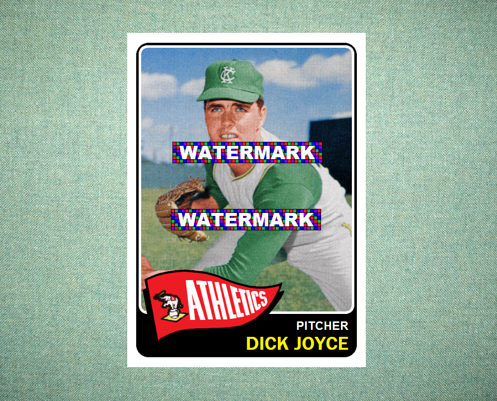 Dick Joyce Kansas City Athletics A's 1965 Style Custom Baseball Art ...