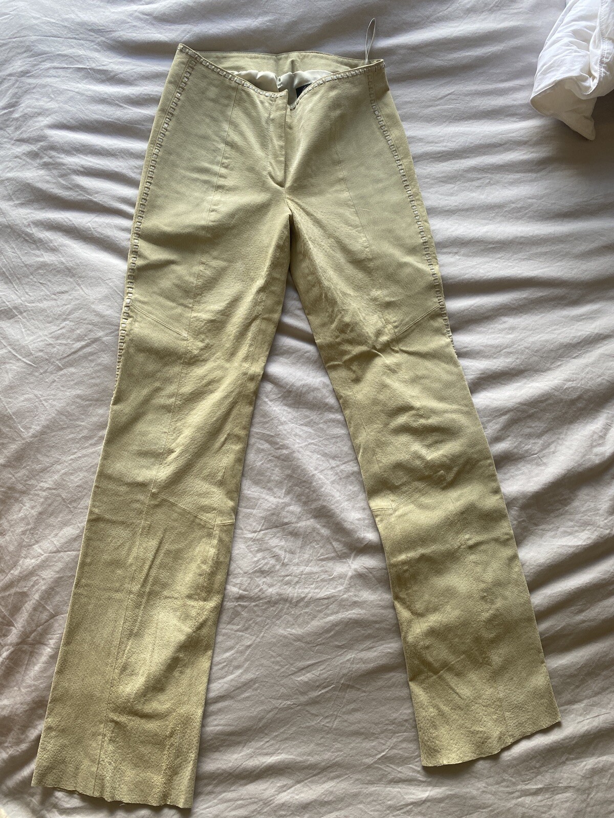 womens suede leather pants - Gem