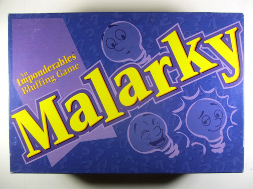 Malarky Bluffing Board Game 1997 Patch - Complete 93514073424| eBay