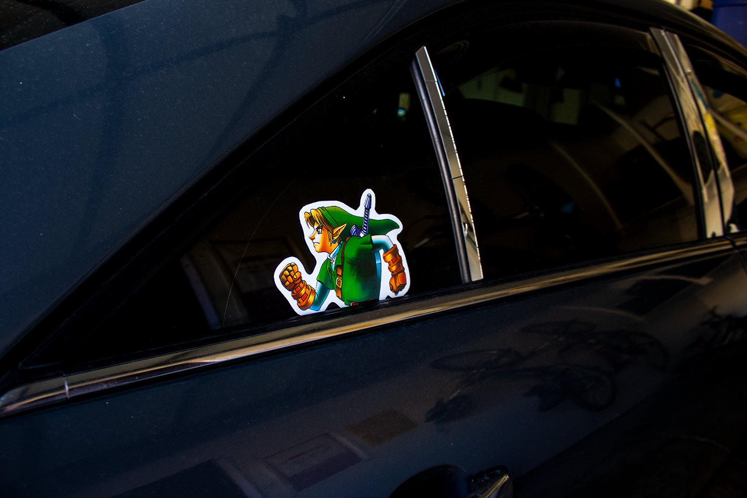 The Legend Of Zelda Link Combat Running Ocarina of Time Car Peeker ...