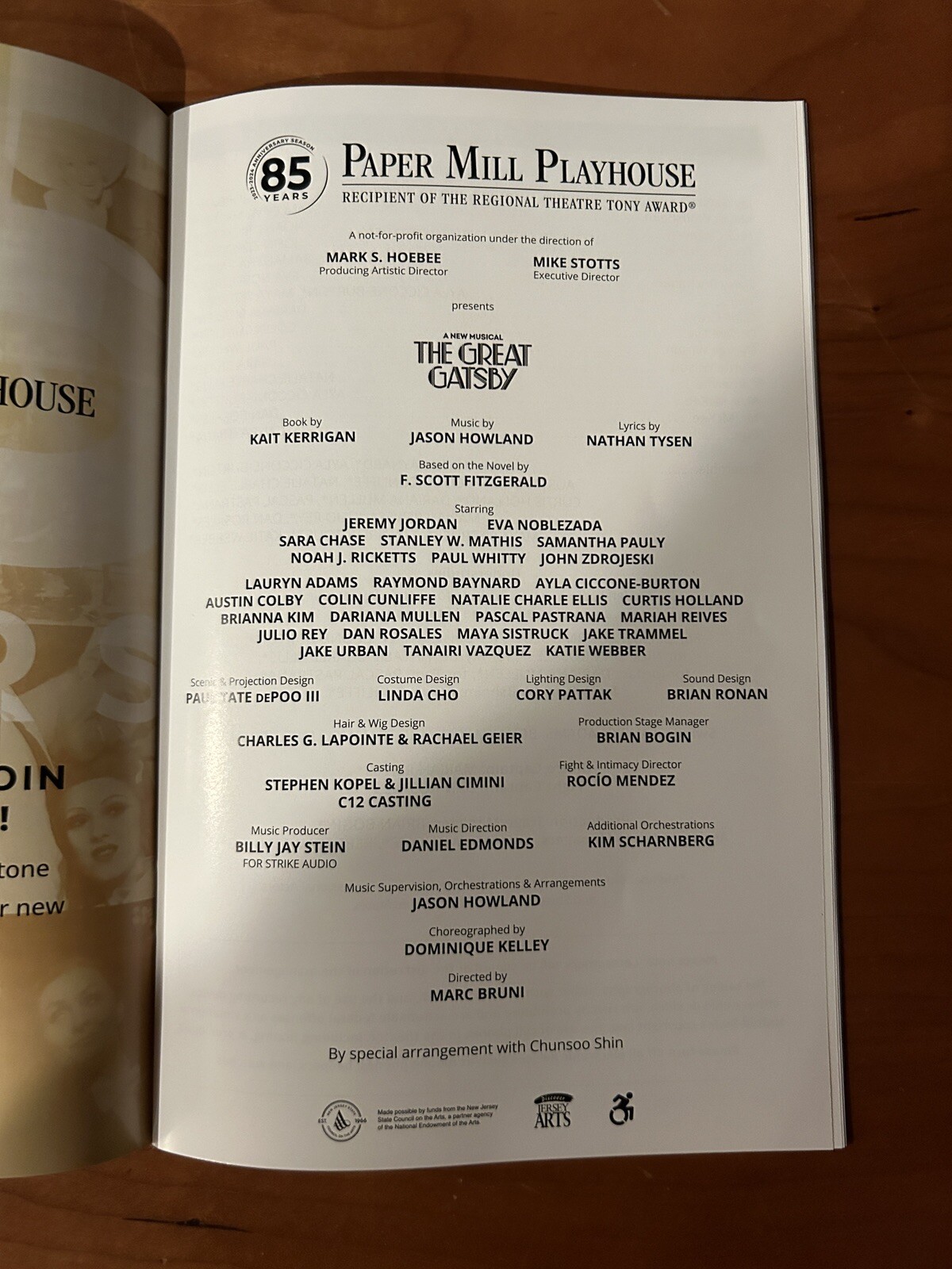 The Great Gatsby Pre Broadway Playbill- Jeremy Jordan + Eva Noblezada | eBay