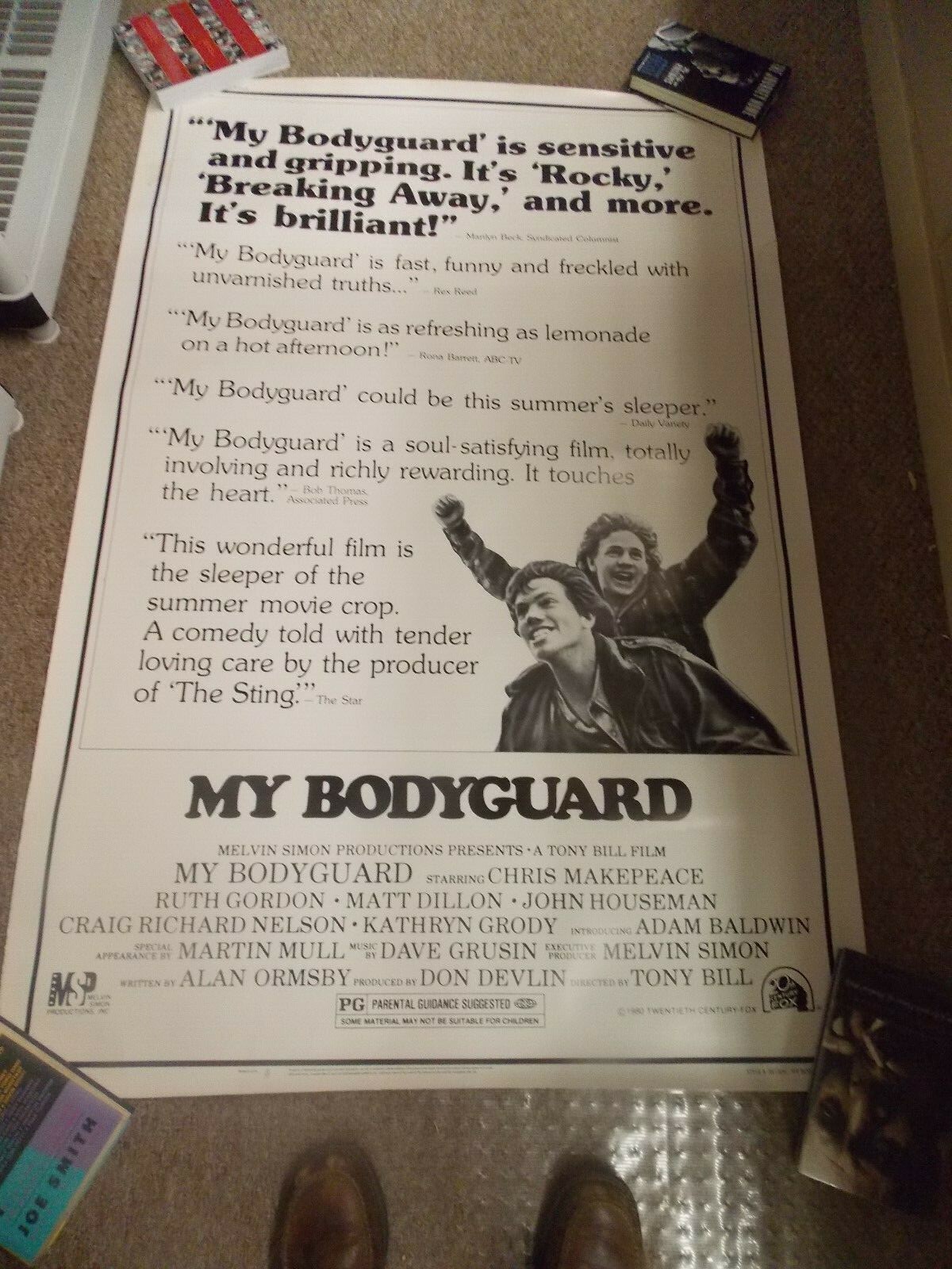 MY BODYGUARD(1980)MATT DILLION ORIGINAL MOVIE POSTER 40 x 60 ROLLED | eBay