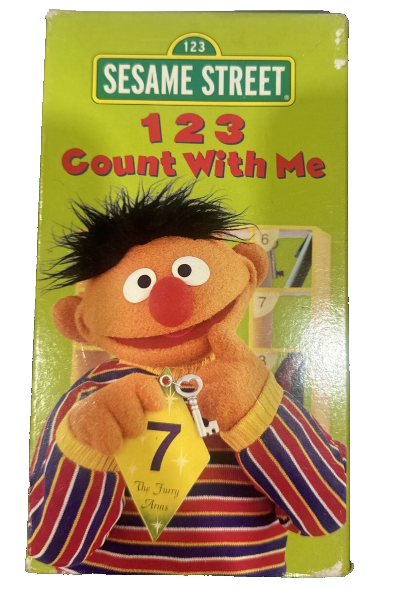 Vintage VHS Sesame Street Ernie Elmo 123 Count With Me 1997 VCR Video Tape 74644991932| eBay
