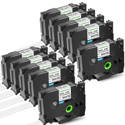 HS HSe 251 Label Tape Heat Shrink Tube 0.92''x 4.92' for Brother P ...