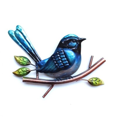 (1) Australian Blue Fairy Wren Bird Metal Wall Art Plaque | eBay Australia