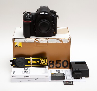 Nikon D D850 45.7MP Digital SLR Camera + XQD Memory * Ultra LOW Use ...