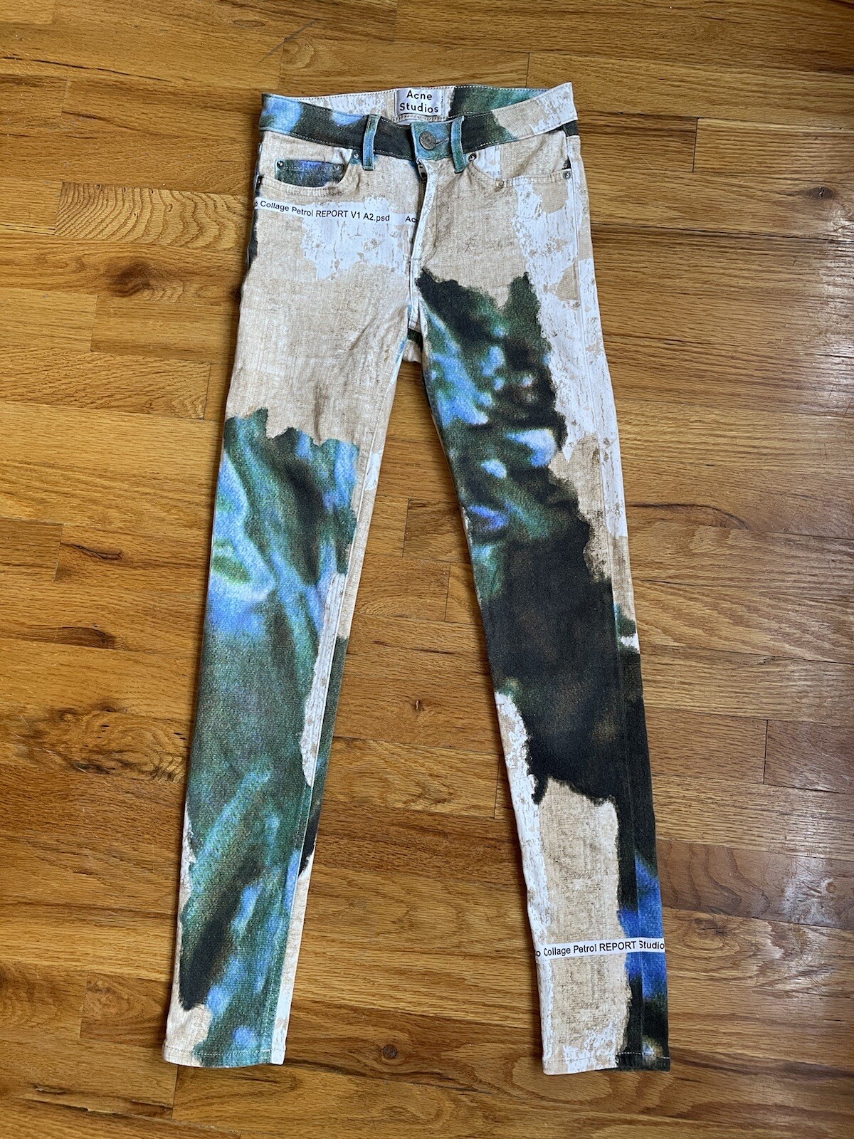 ACNE STUDIOS Skin 5 W Petrol Wallpaper Collage Print … - Gem