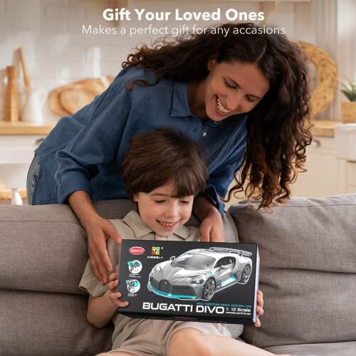 MIEBELY Remote Control Car, Bugatti Divo 1/12 Scale Rc Cars 12Km/h, 2 ...