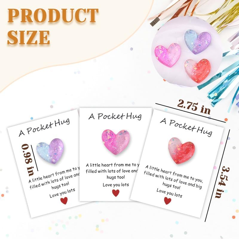 Heart Pocket Hug Token Gifts Best Friends Christmas Birthday Gifts for ...