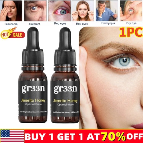 15ML GR33N Jimerito Honey for Eye,GR33N Jimerito Honey Eye Drops For Eye Health | eBay
