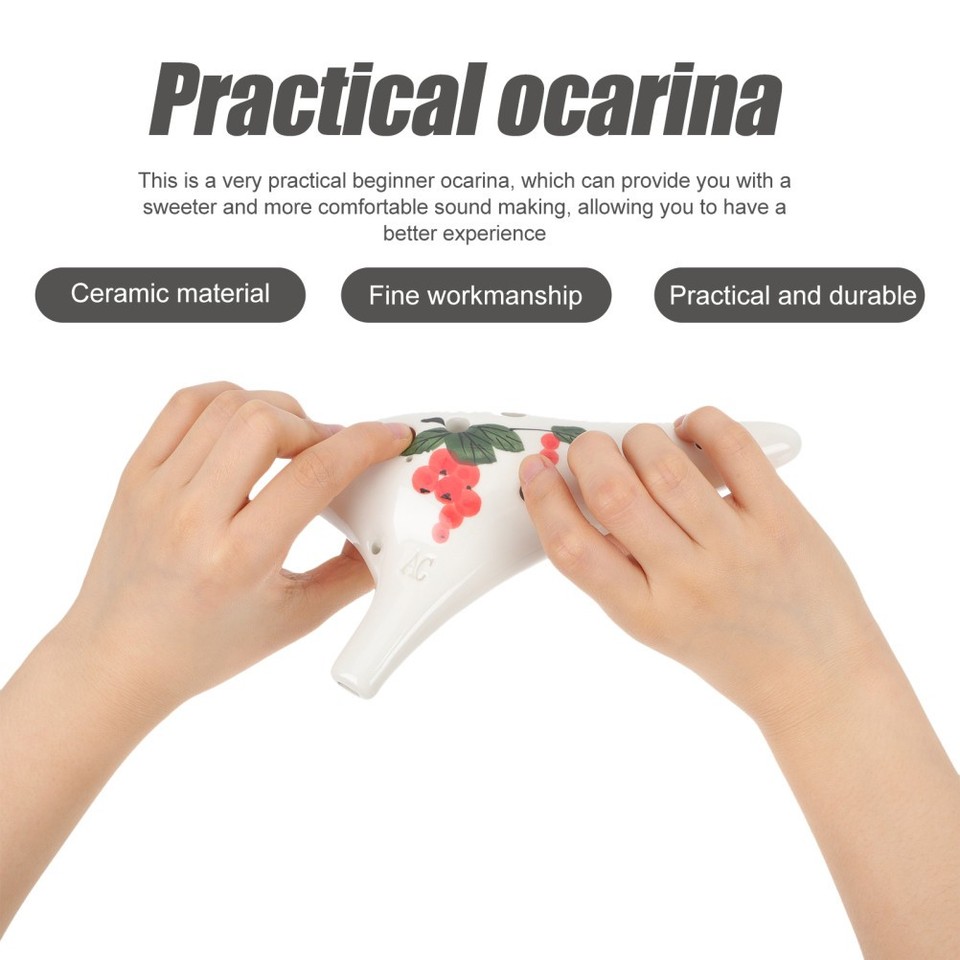 Musical Beginner Berry Ocarina Lovely Beginner Instrument Practice 12 ...