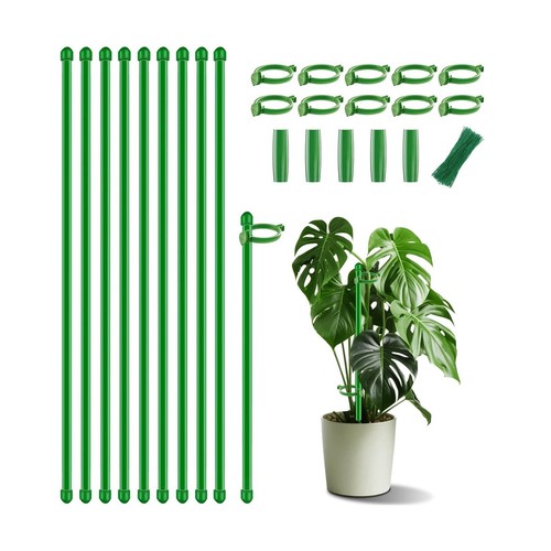 Plant Stakes 17 inch 10Pcs SupKing Support Stick Orchid Stakes with ...