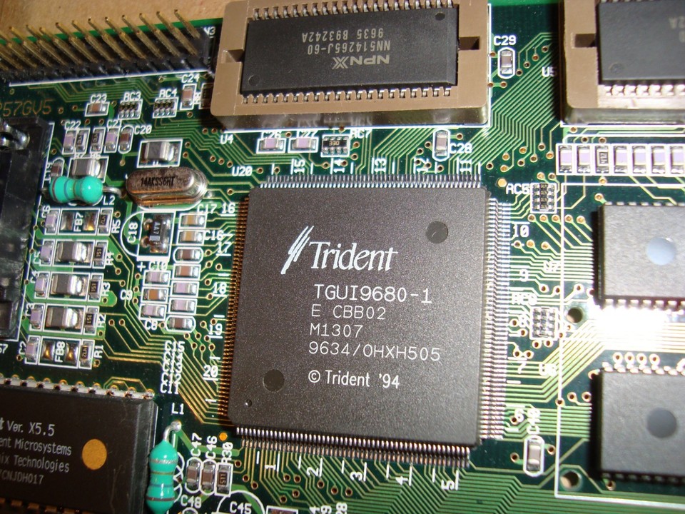 Vintage Trident TGUI9680-1 1 MB PCI VGA PCI Slot | eBay
