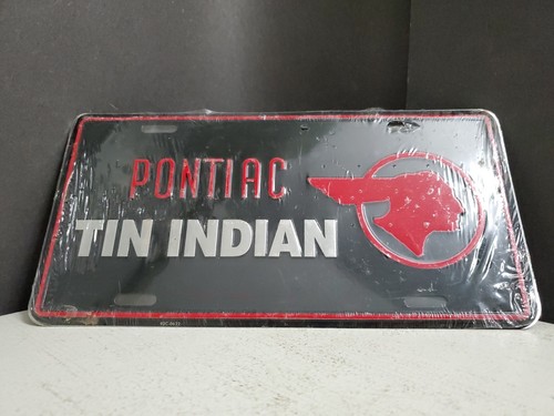 Vintage New Pontiac Tin Indian Knafel Drag Race Team Booster Metal ...