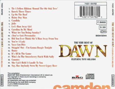 DAWN - THE VERY BEST OF DAWN FEATURING TONY ORLANDO NEW CD 743214547625 ...