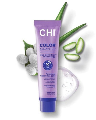 Chi Color Express Permanent Cream Hair Color 5W Medium Warm Brown 3 oz ...