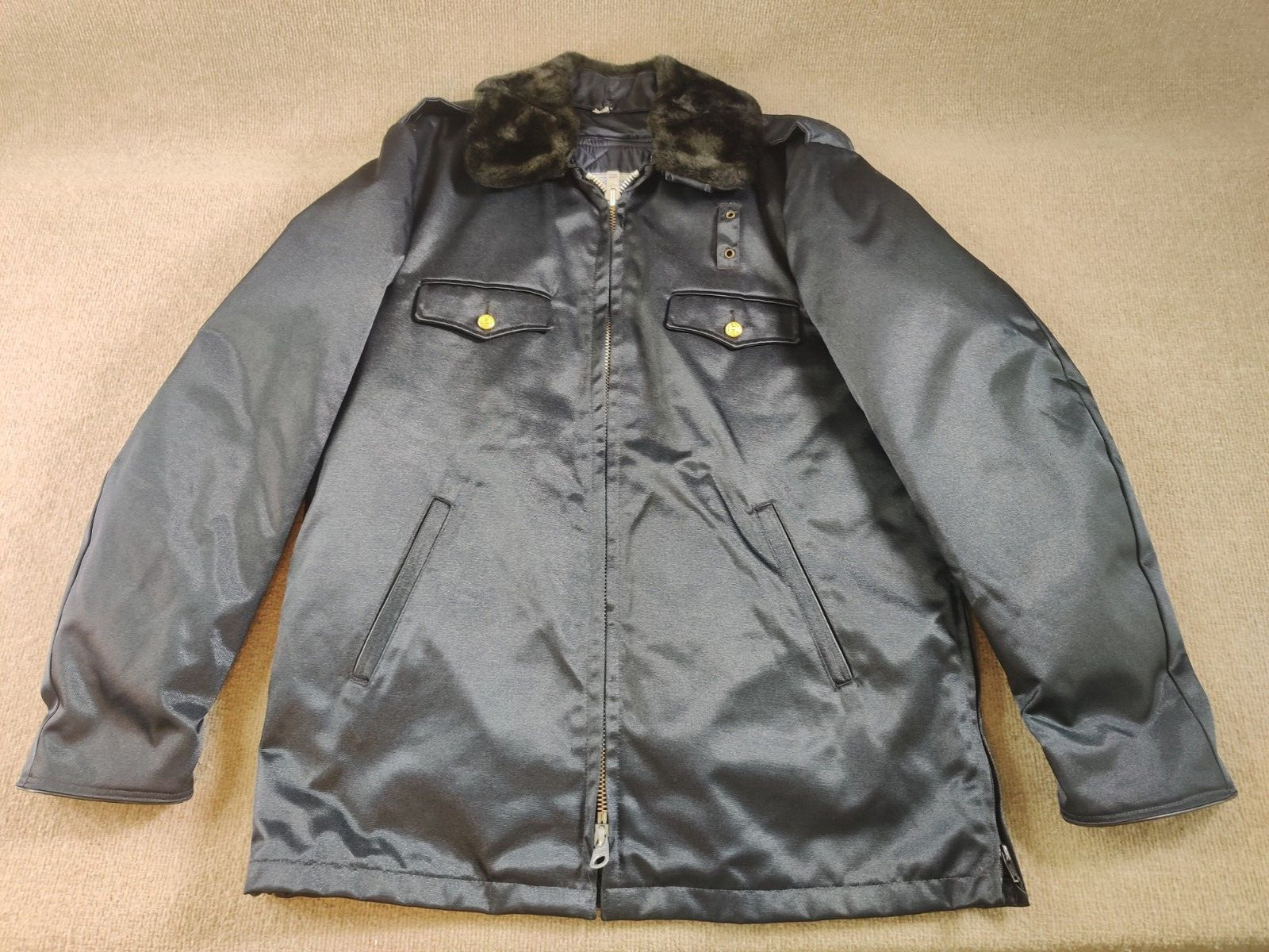 Vintage Blauer Quilted Lined Police Sheriff Jacket 42… - Gem