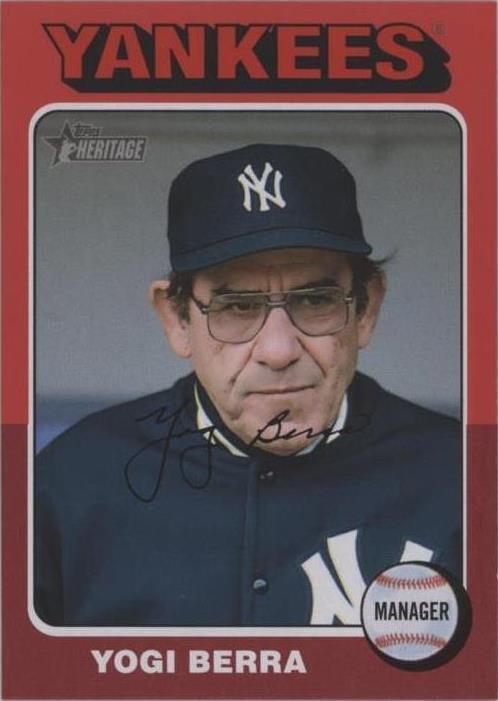 2024 Topps Heritage - Managers Yogi Berra #123 Red Border "White Border ...