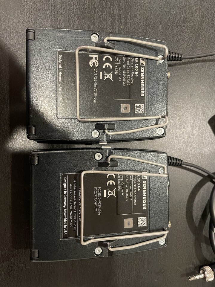 Used Sennheiser SK 100 GV Lav Mic Receiver set 615104309722 | eBay