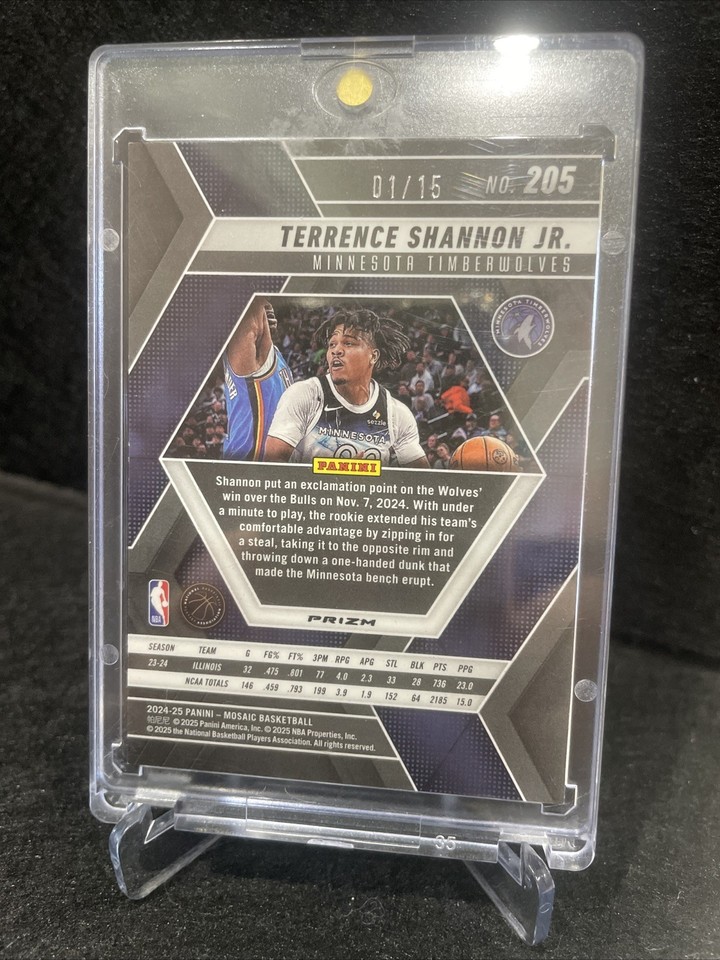 2024-25 Mosaic Terrence Shannon Jr RC International Green 1/15 | eBay ...