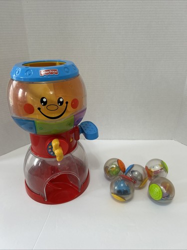 Fisher Price Roll-a-Rounds Swirlin Surprise Gumball Machine Peek Blocks ...