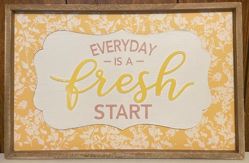 Ashland Spring Haritage Wall Decor Plaque 16"x 12" Every day Is A Fresh ...