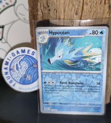 Carte Pokémon EV3.5 151 Fr : HYPOCÉAN Reverse 117/165 / Sous sleeve TBE ...