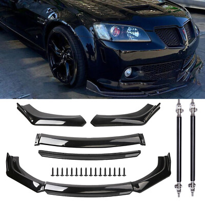 For Pontiac G8 GT GTO Front Bumper Lip Spoiler Splitter Bod Kit Gloss ...