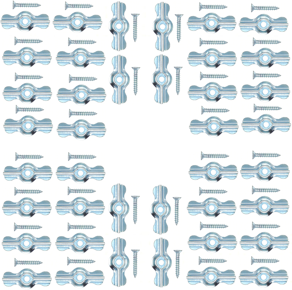 Full Turn Button Screen Wing Latch 1.75 2" Zinc Steel Flush Clip Thumb ...