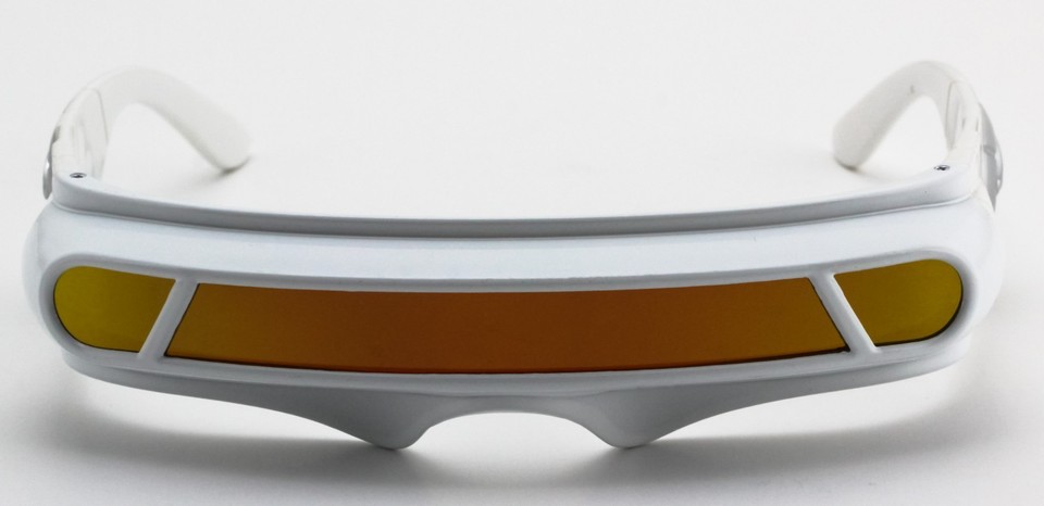 SPACE ALIEN COSTUME Party CYCLOPS Futuristic Robot WRAP SHIELD SUN ...