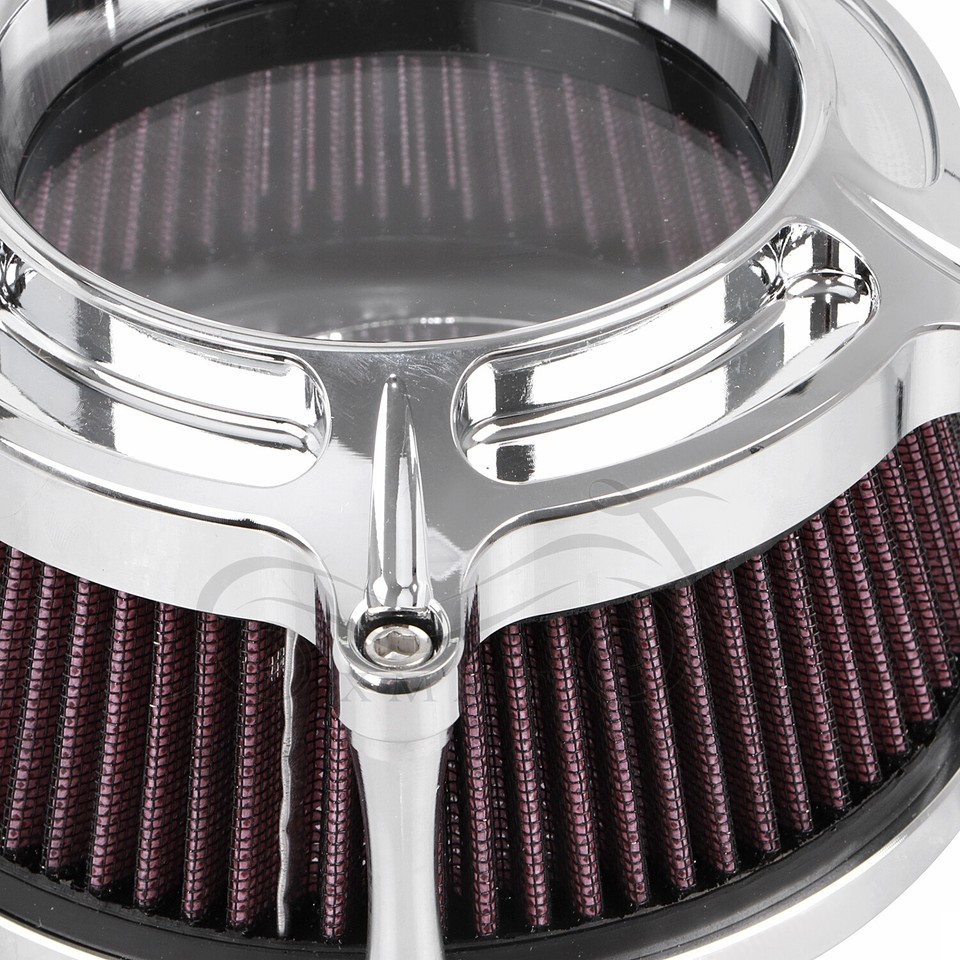 Clarity Air Cleaner Red Intake Filter For Harley Electra Road Street ...