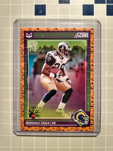 2024 Score Score-A-Treat Orange Pumpkins Marshall Faulk #294 - St.Louis ...