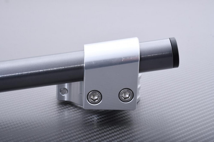 Silver-Titan Pair High Rise Clip-on Handlebars 48mm HONDA CBR 600 RR ...