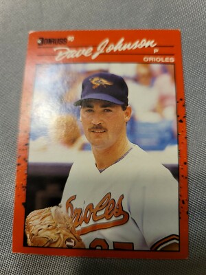 1990 DONRUSS DAVE JOHNSON ROOKIE BALTIMORE ORIOLES #702 and Dennis ...